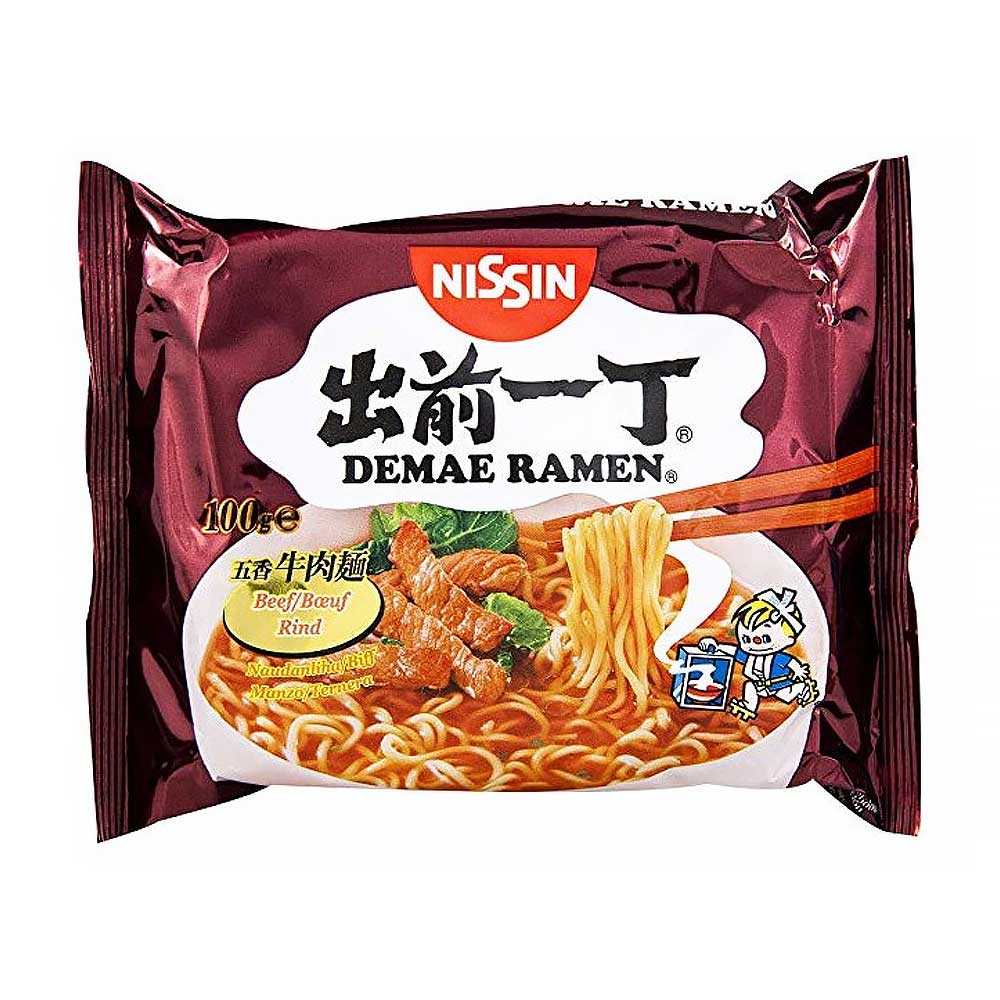 Nissin Demae Beef Ramen 100 g - Momoko
