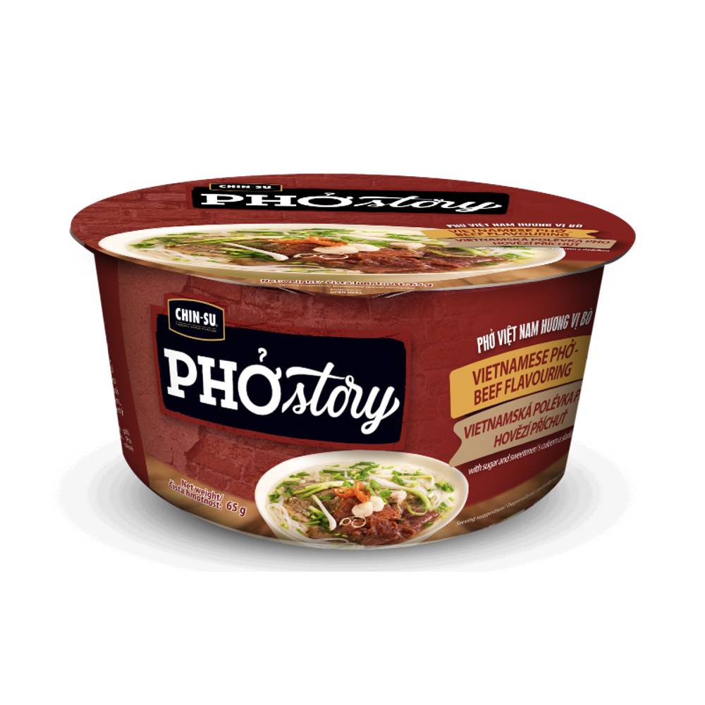 Chin Su Pho Story Instant Rice Noodles Beef Flavour 65g - Momoko